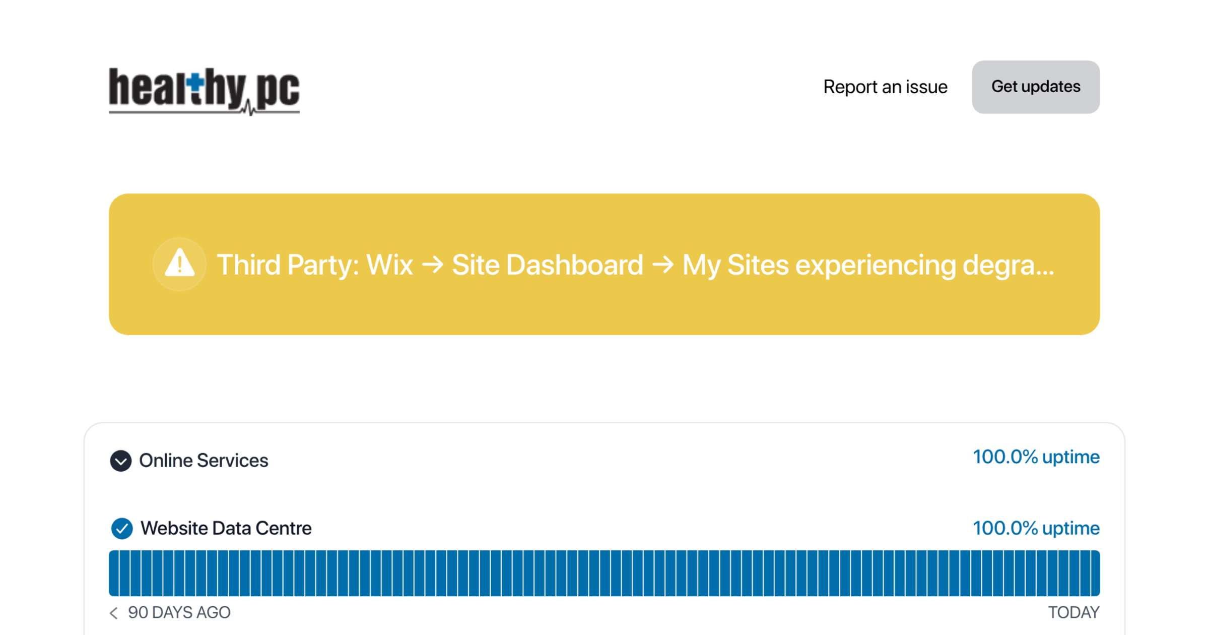 HealthyPC - Status